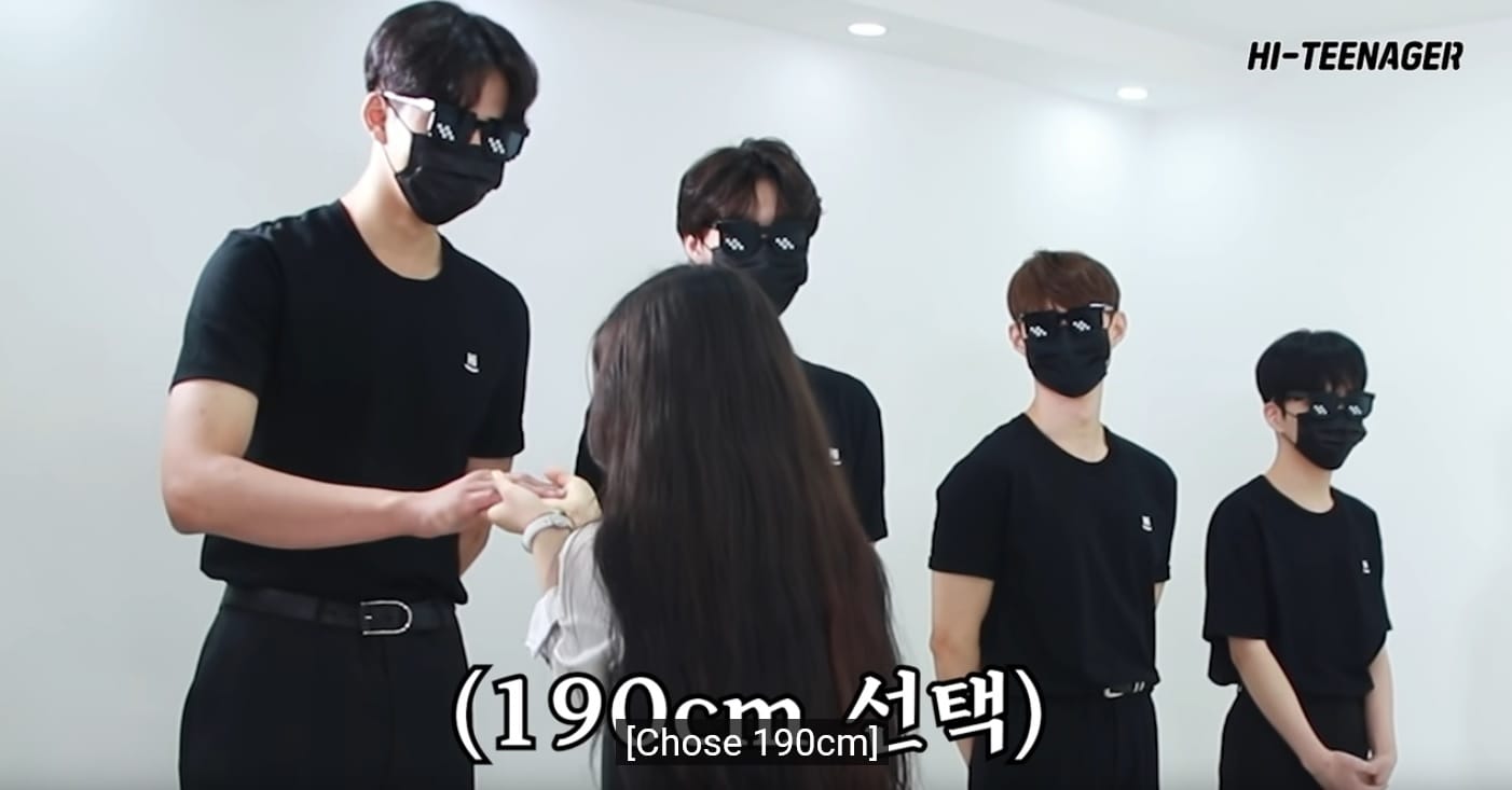 teenage girls all chose the 190cm man out of a line up of differing ...