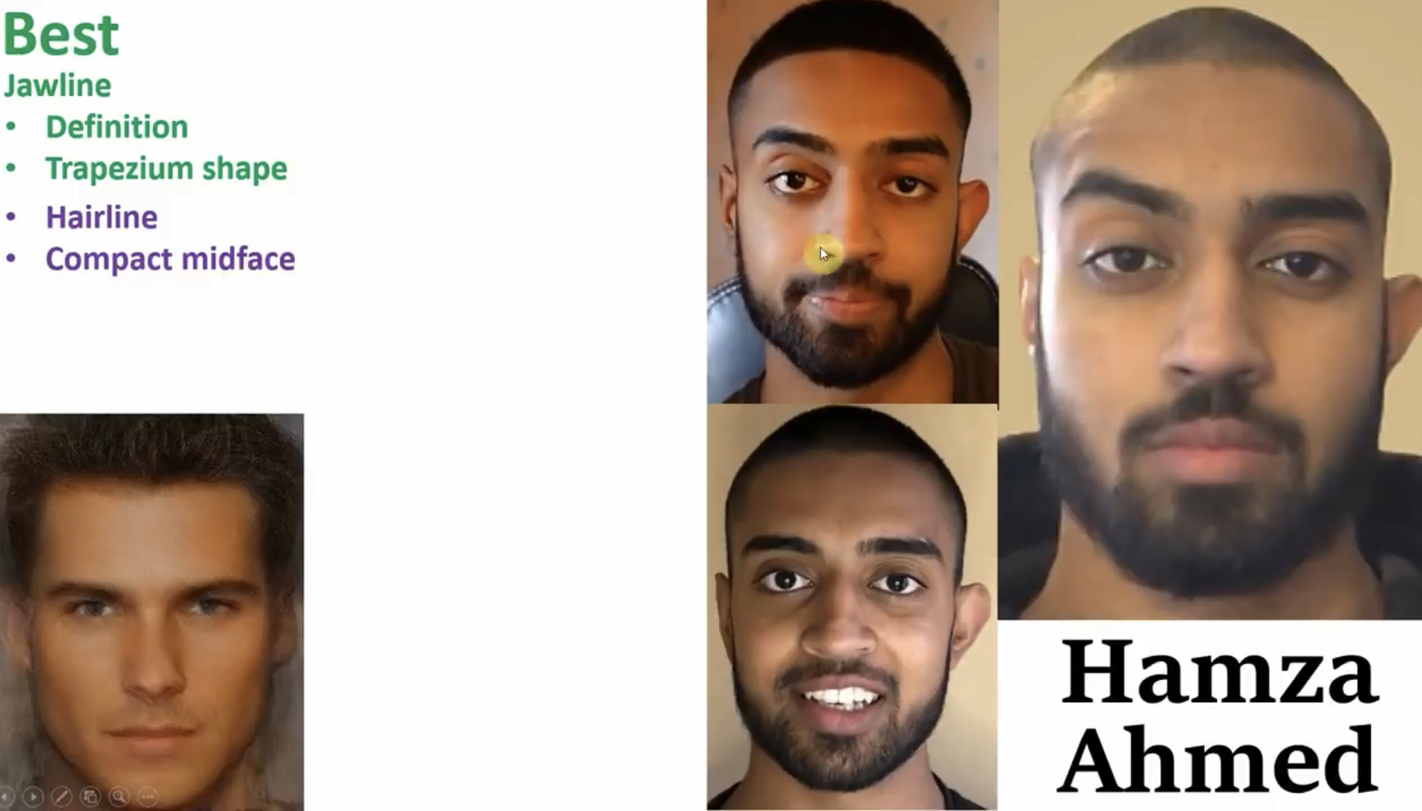 Hamza has a compact midface according to JEW waffles | Looksmax.org ...