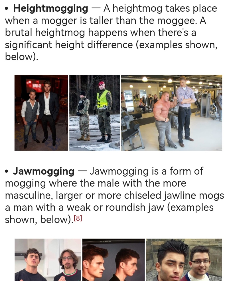 KnowYourMeme's "Mogging" gallery (HUNDREDS of pics so far). What's your ...