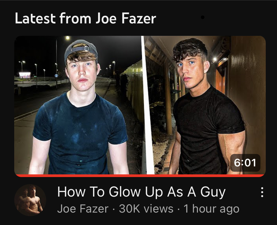 joe fazer drops a slightly black pilled video to his blue pilled ...