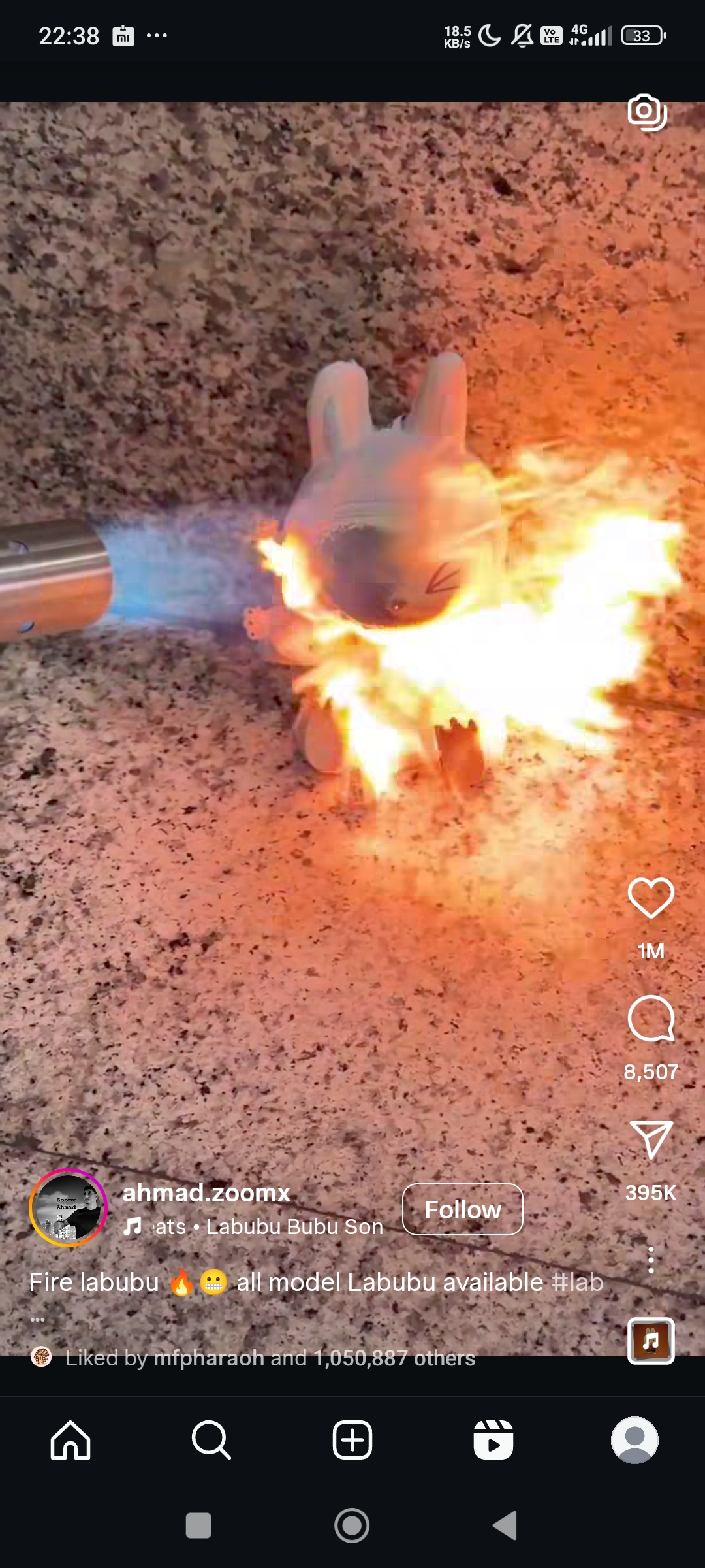 Burning labubu with flamethrower | Looksmax.org - Men's Self ...