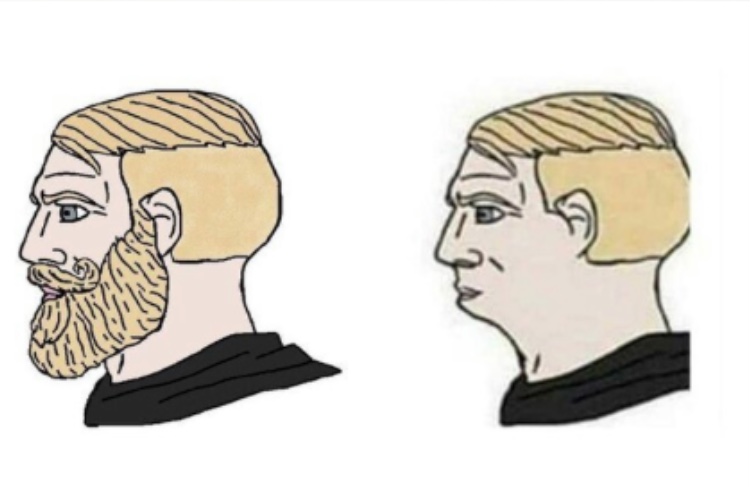 Facial hair for a men is the same as make up for a woman. | Looksmax ...