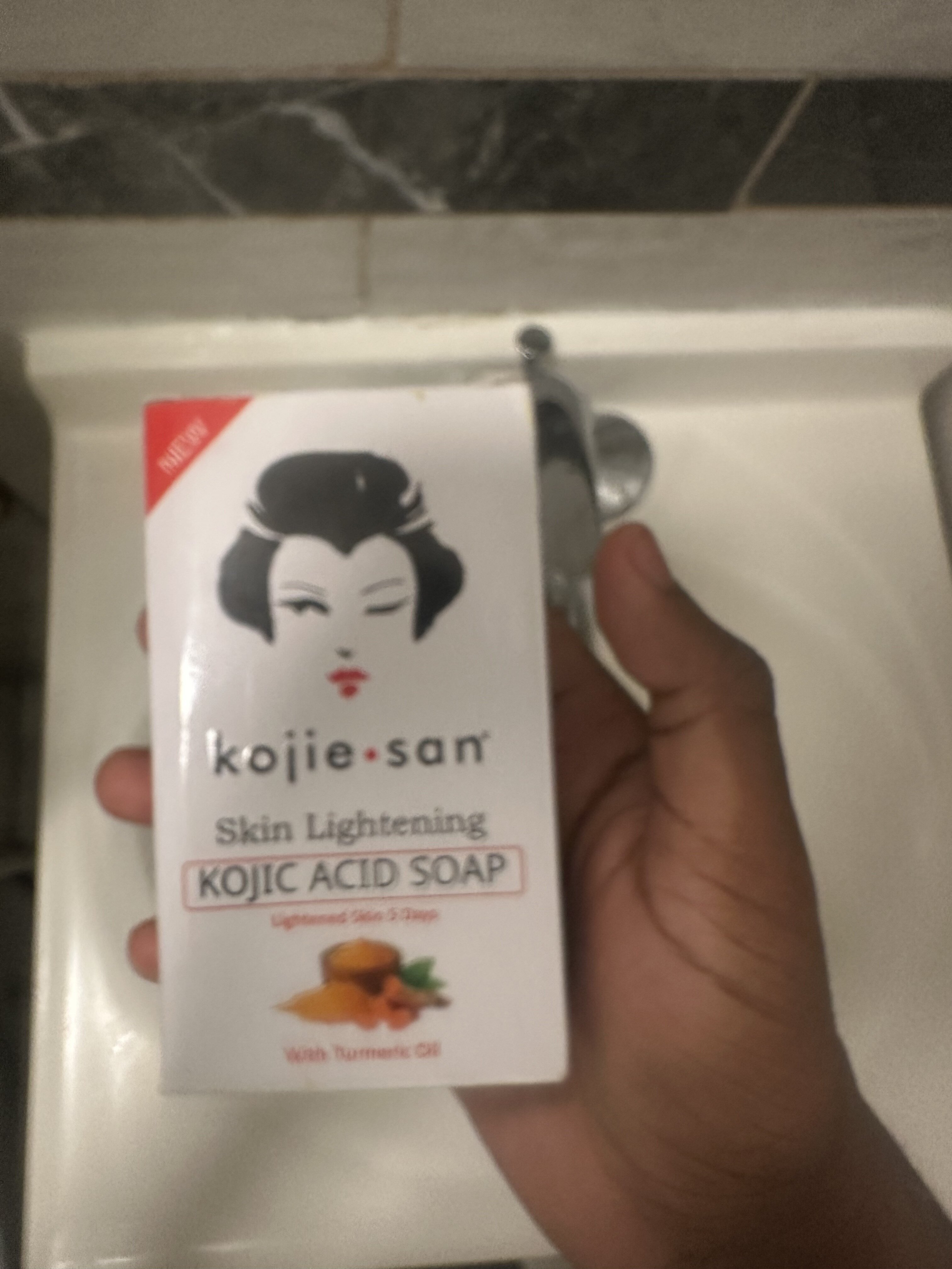 My aunt just gifted me lightening skin soap as an early birthday gift ...
